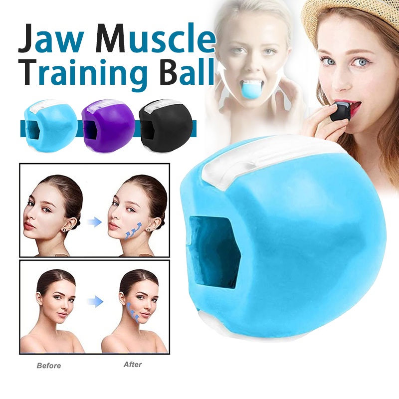Face jaw Exercise Jawline Ball facial Muscle Fitness Ball Neck Face ...