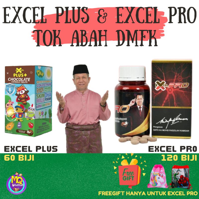 EXCEL PLUS | EXCEL PRO | TOK ABAH DATO DR HJ MOHD FADZILAH KAMSAH | VITAMIN | SUPLEMEN | PERISA ...