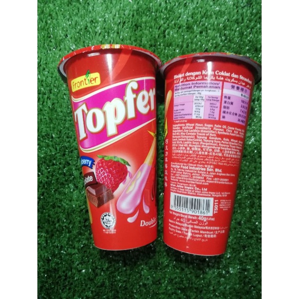 frontier topfer strawberry chocolate crunchy stick 40g | Shopee Malaysia