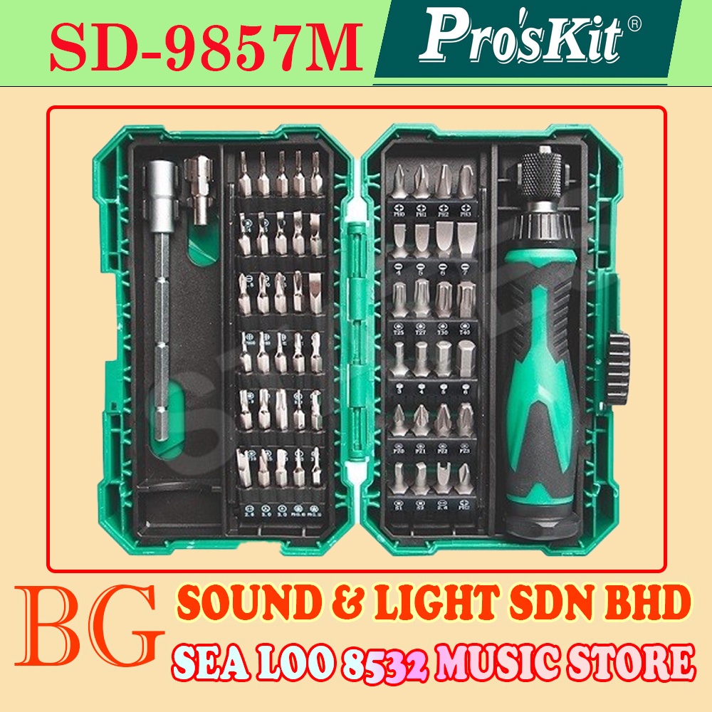 PRO'SKIT SD-9857M / SD9857M 57 IN 1 DRIVER KIT [ PROSKIT ] | Shopee ...