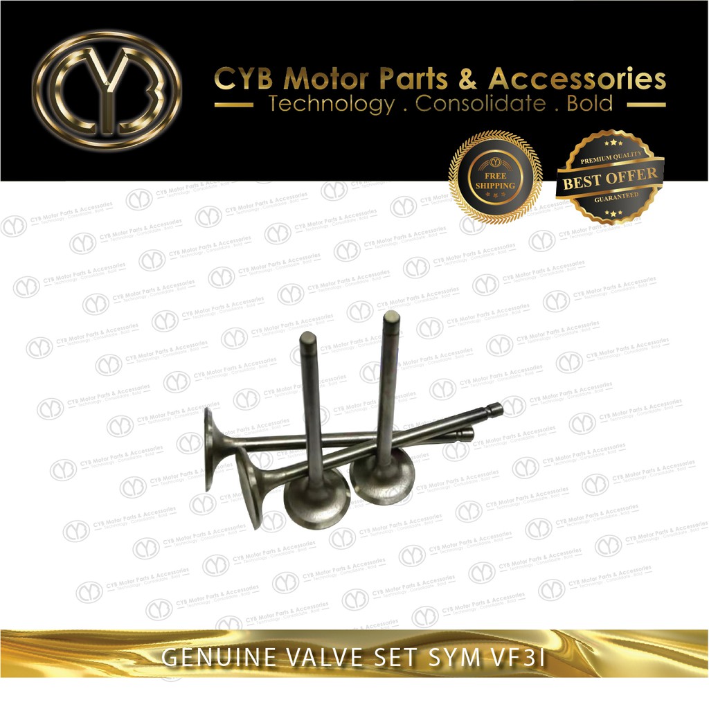 Genuine Valve Set SYM VF3I In Ex Intake Exhaust Valve Ekzos Pengambilan ...