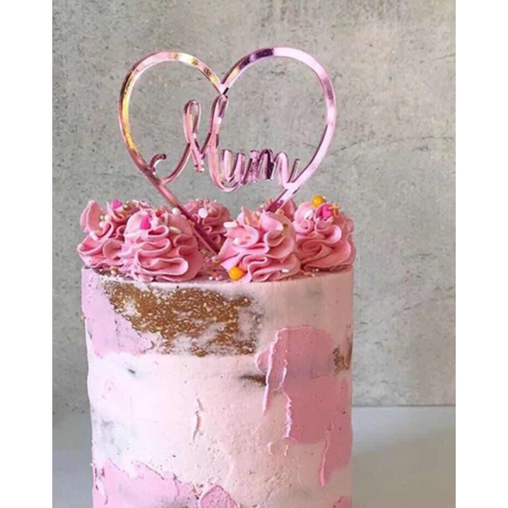 1pc Cake label sign Cake Topper Card Acrylic Happy Birthday Cake Topper ...