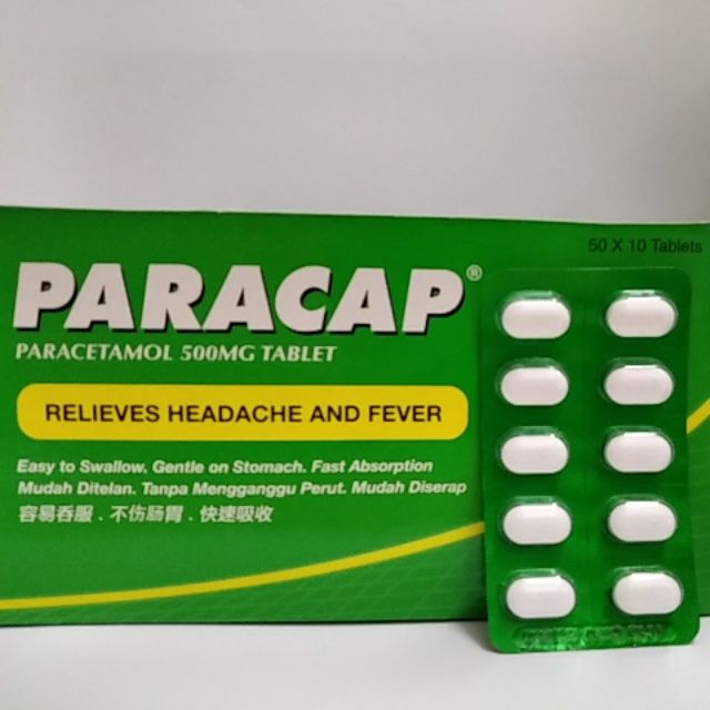 PARACAP 500MG TABLET 10'S | Shopee Malaysia