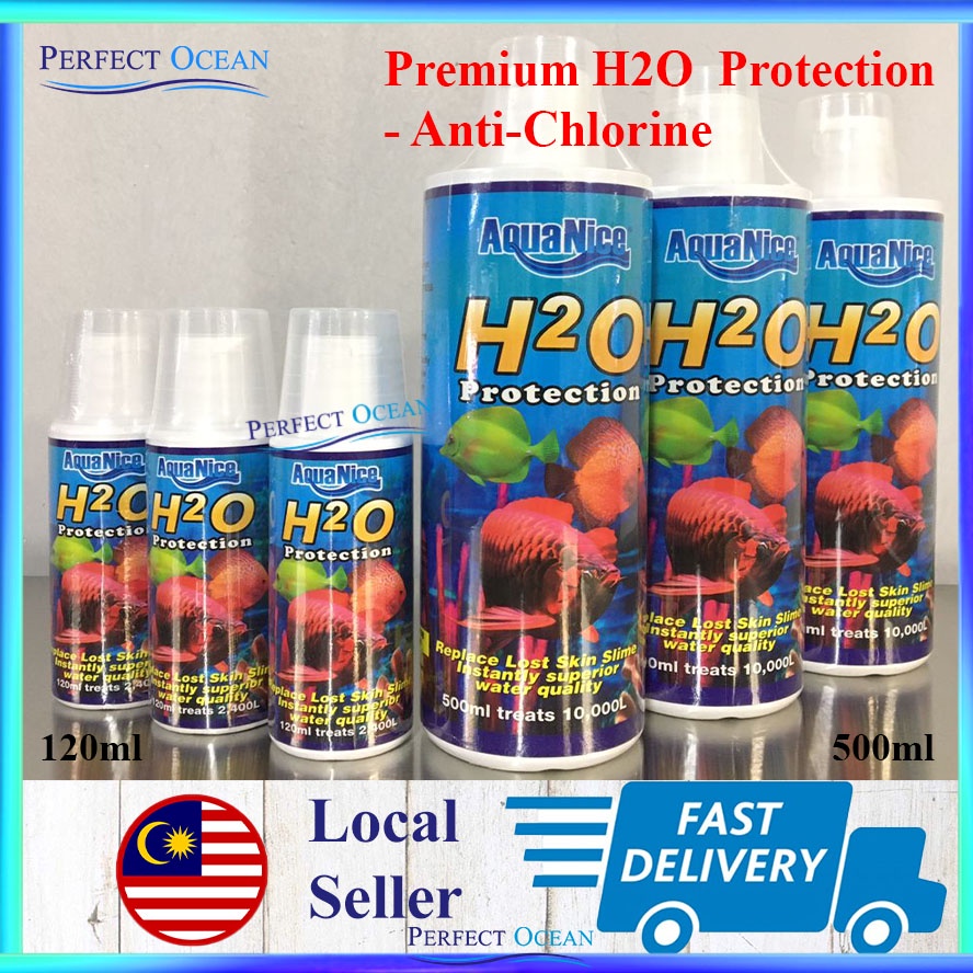 Aquanice H2O Protection Anti Chlorine Water Conditioner 120ml, 500ml ...