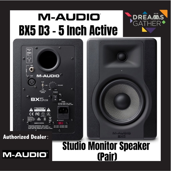 M-Audio BX5 D3 - 5 Inch Active Studio Monitor Speaker (Pair) | Shopee Malaysia