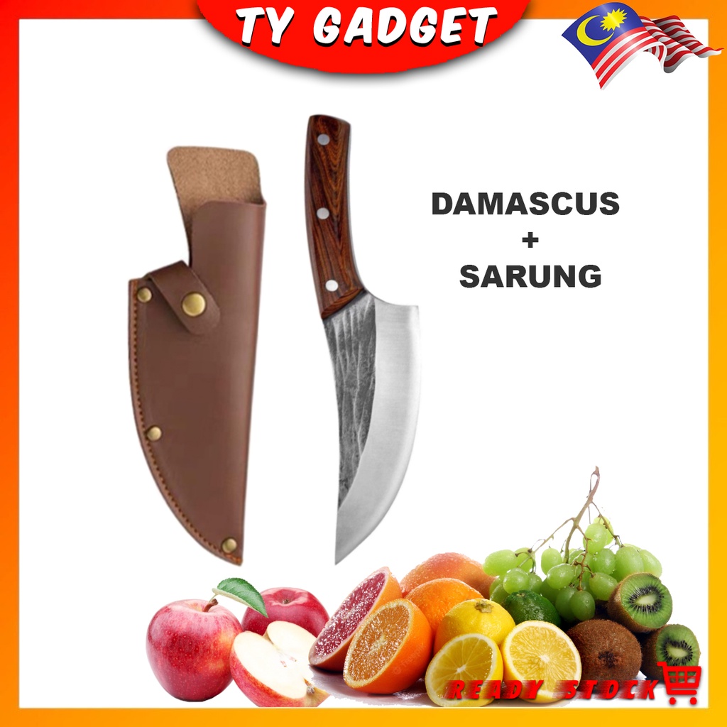 Damascus Chef Professional Multi Purpose Knife / Pisau Lapah Hunter ...