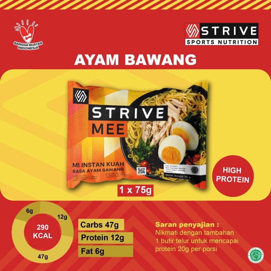 Strive Mee - Instant Noodles Rich In Protein Carbo Load | Shopee Malaysia
