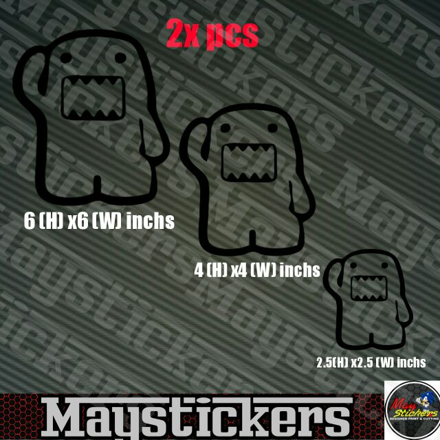 Car sticker body/mirror (DOMO) JDM,DECAL,LOGO for all cars | Shopee ...