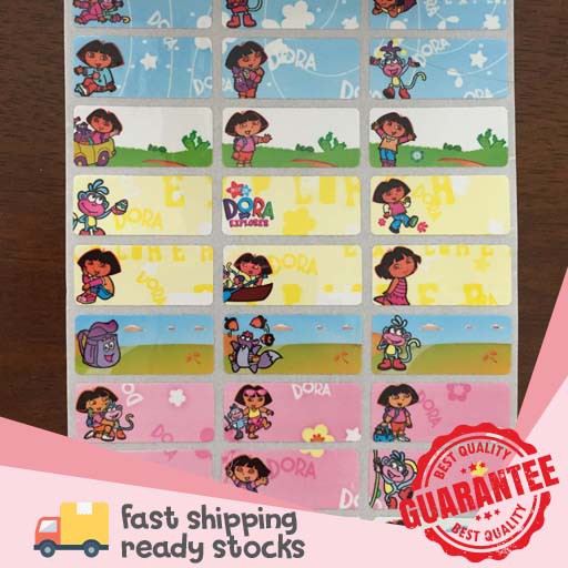 Dora Sticker Name / Book Sticker / Cartoon Sticker / Waterproof Sticker ...