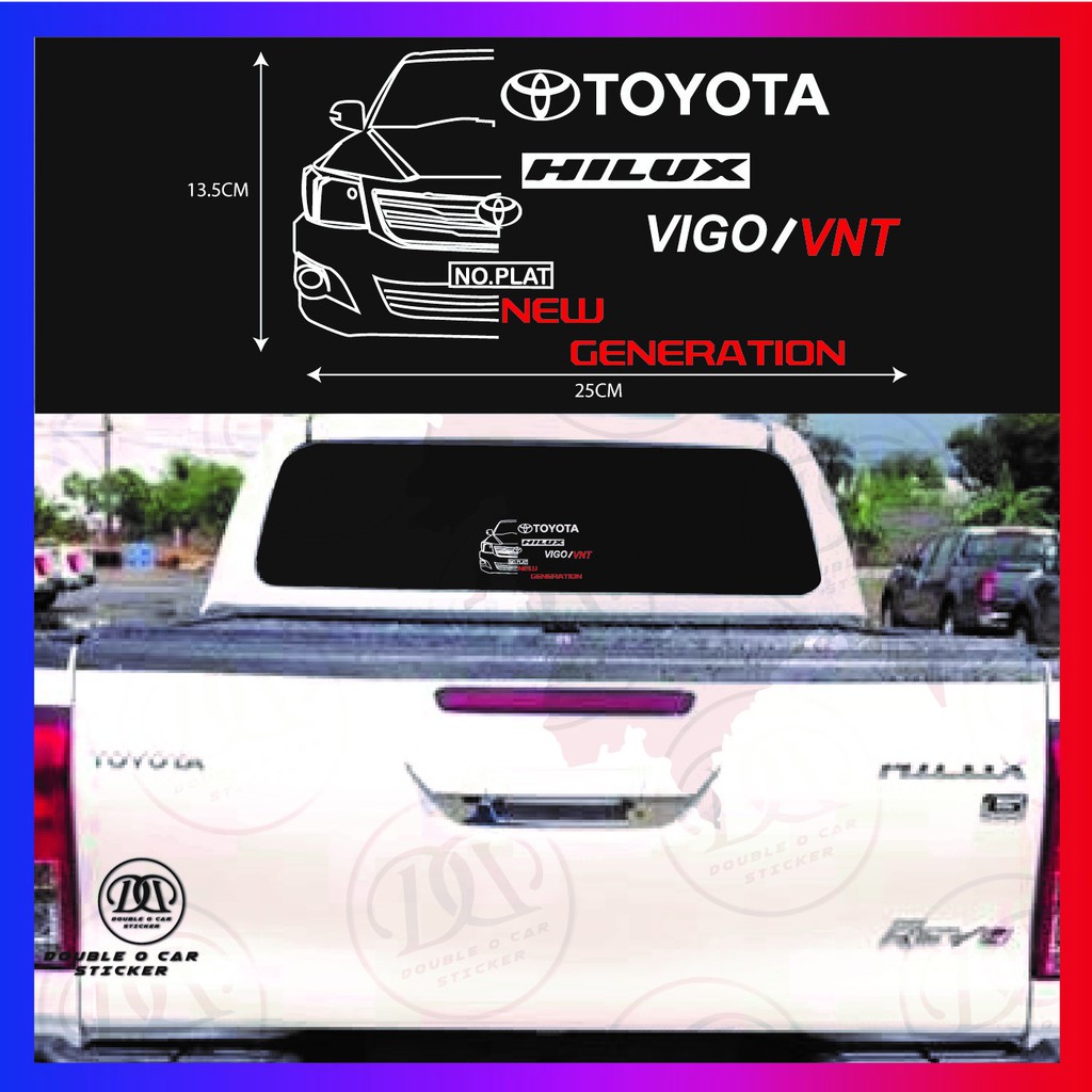 [Ready Stock]TOYOTA HILUX VIGO VNT NEW GENERATION SHAPE&WORDS HIGH ...
