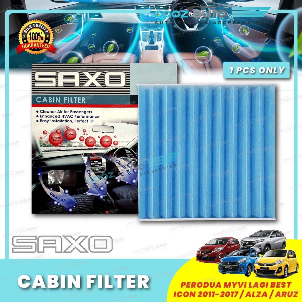 Perodua Alza Myvi Lagi Best ICON 2011 - 2017 Aruz Saxo Aircond Cabin ...