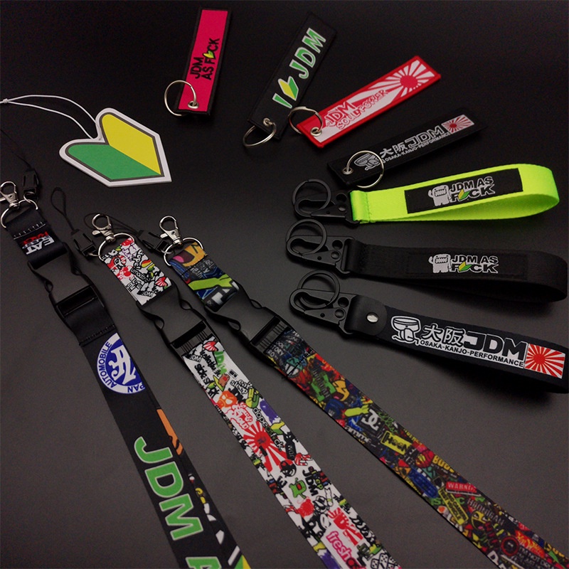 Car Lanyard JDM Japan Modified Cultural Buckle Badge Hanging Neck Key ...