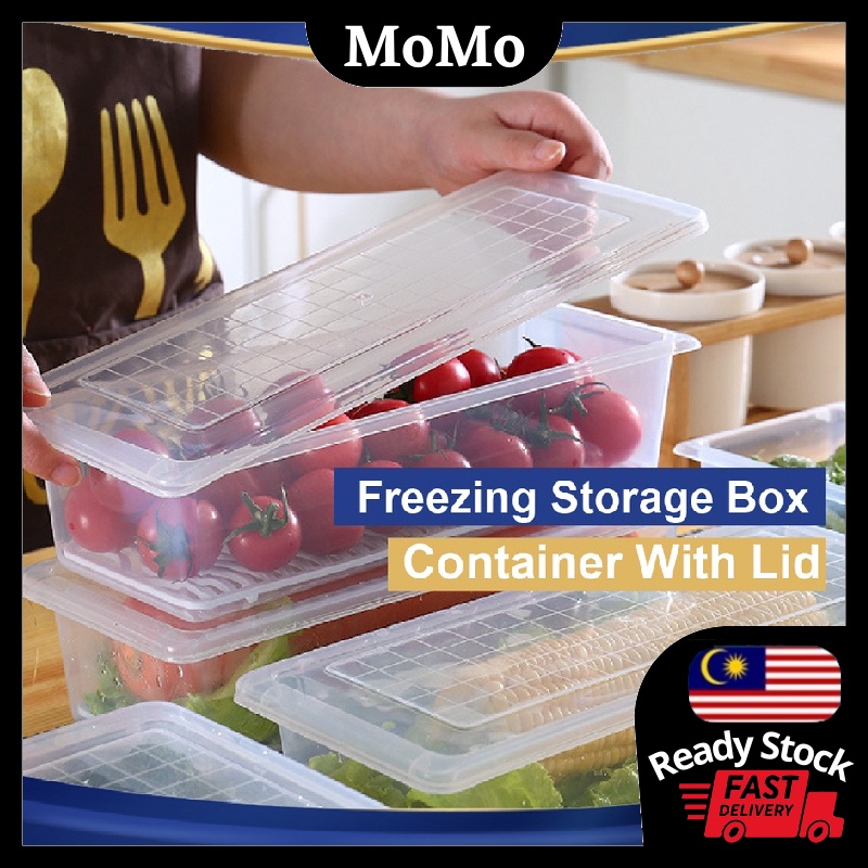 MoMo Freezing Storage Box Containers Kitchen Rectangle Refrigerator ...