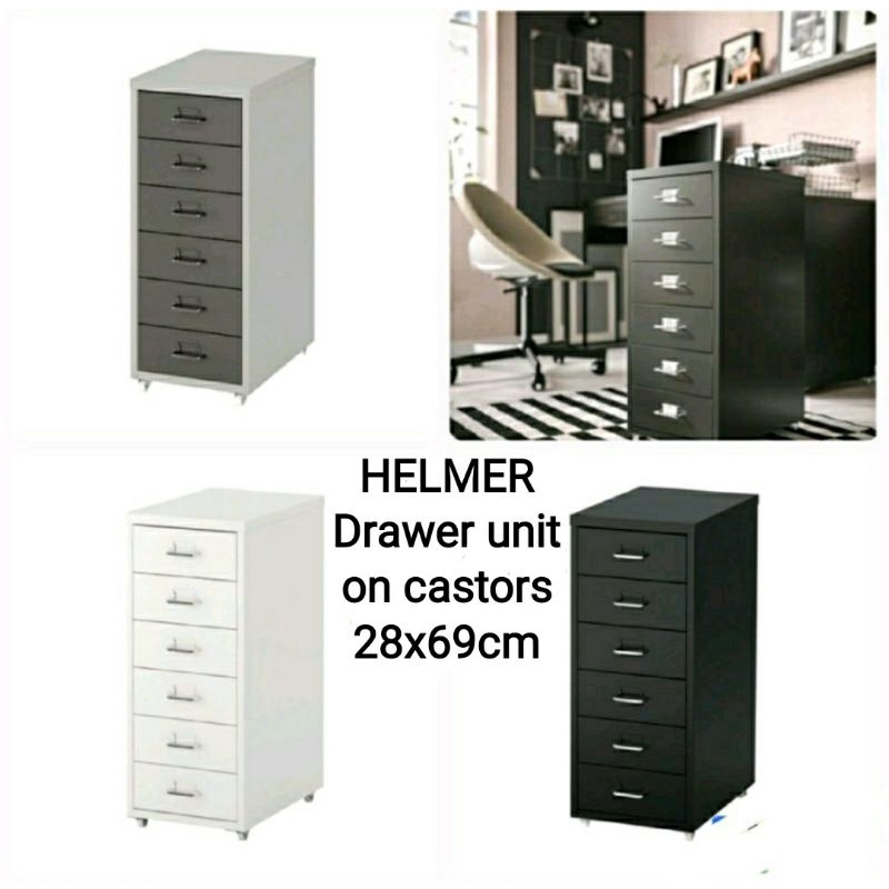 IKEA HELMER drawer unit on castors | Shopee Malaysia