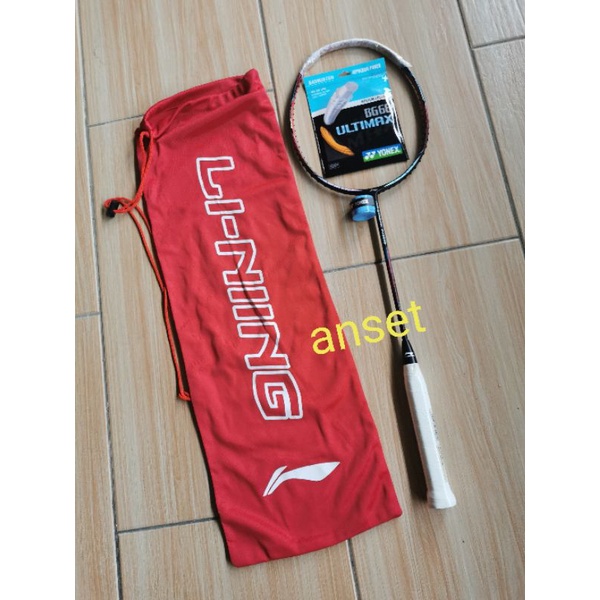 RACKET LI NING AIRSTREAM N99 FREE String + Bag + Grip + Stringing ...