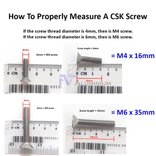 M3 M4 M5 M6 M8 Philip CSK Cross Recessed Phillips Countersunk Flat Head ...
