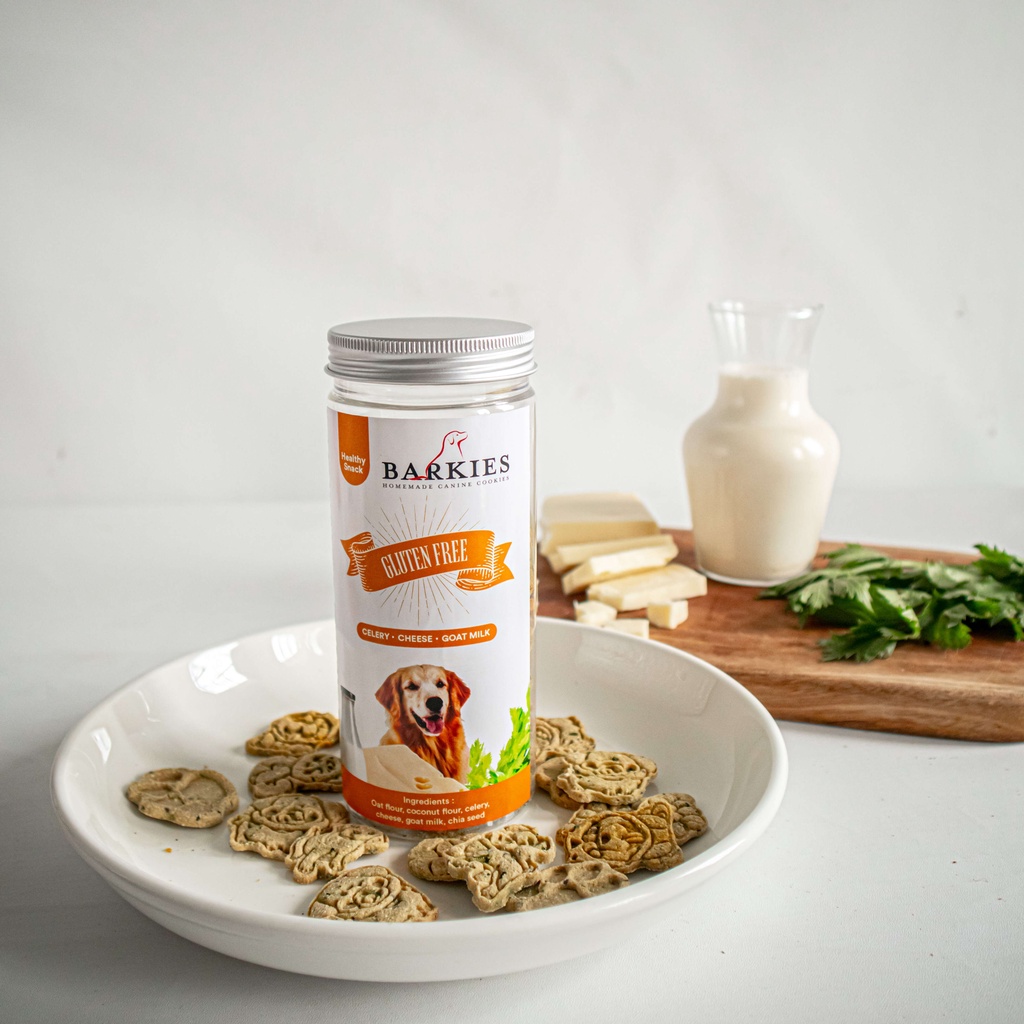 Barkies Milky Celery Gluten Free Healthy Dog Snack Biscuit (135gr) | Shopee Malaysia