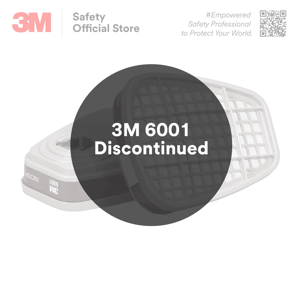 3M™ 6051 (CE & SIRIM) Organic Vapor A1 Filter/ Cartridge/ 6001 ...