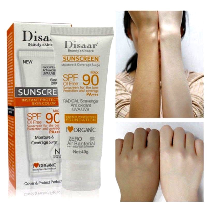 Sunblok muka Sunscreen spf90 Whitening Sun block Face and Body Disaar ...