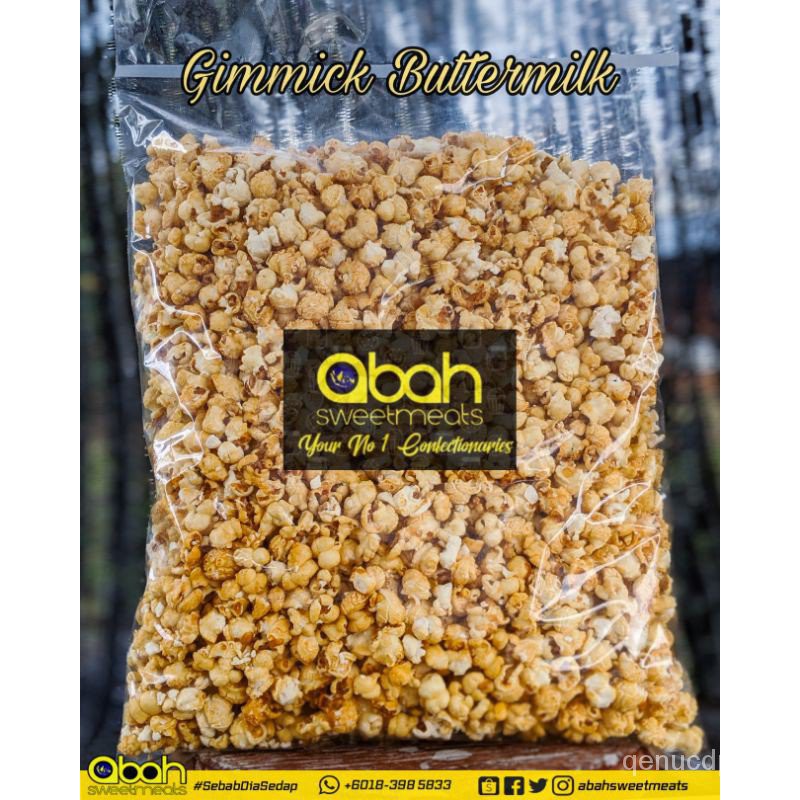 Abah Sweetmeats Mushroom Popcorn Non-Caramel Based Flavour 1kg | Shopee ...