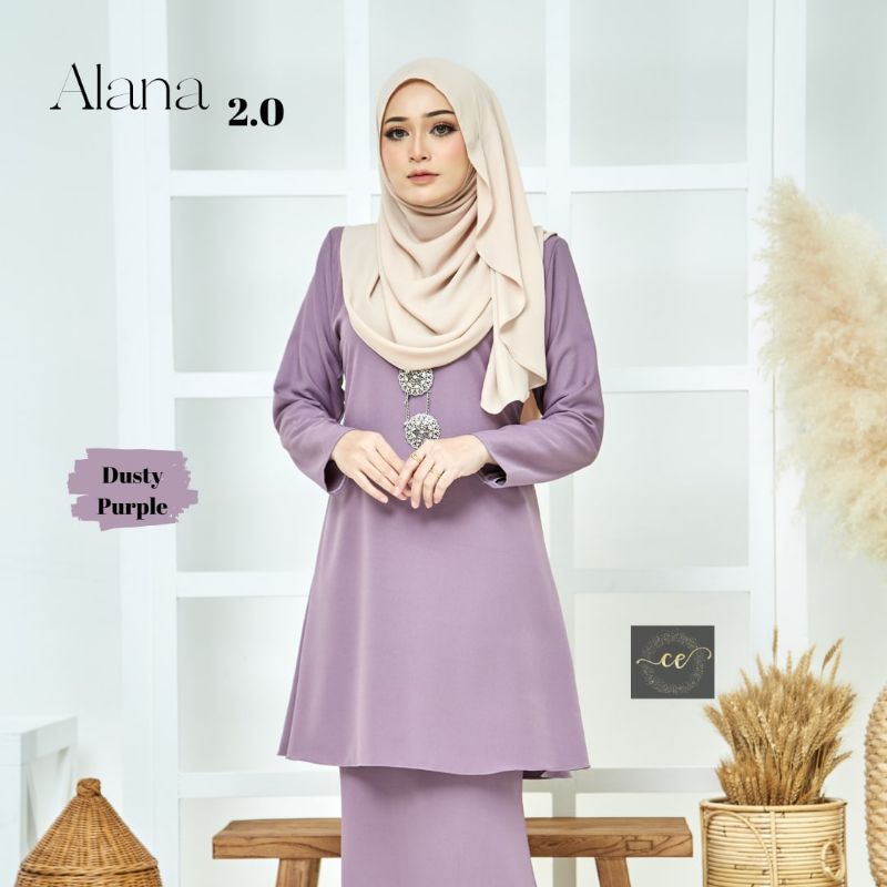 BAJU KURUNG MODERN TEMA DUSTY PURPLE LILAC BRIDESMAID TUNANG NIKAH BAJU ...