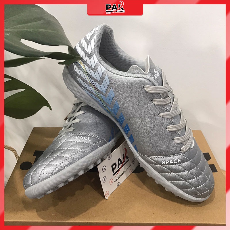 Zocker Space Silver Shoes FULL BOX - REAL PHOTOS TF spikes, PAK solid rubber | Shopee Malaysia