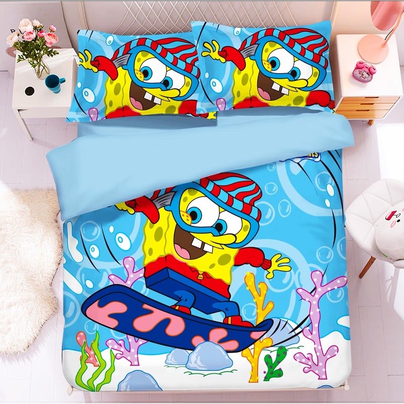 Childhood Cartoon Cute Patrick Star & Spongebob Family Design Quality ...