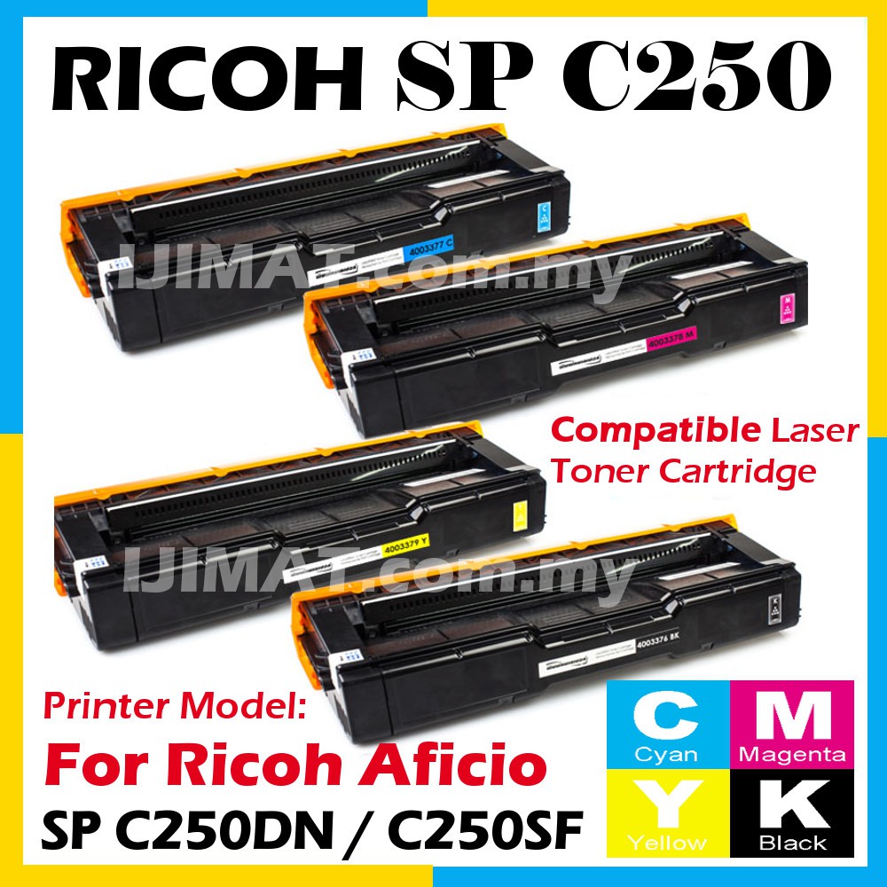 SPC250S Compatible Ricoh Aficio SPC250 SPC250DN SP C261dnw SP C261sfnw C250DN C250SF 407547 ...