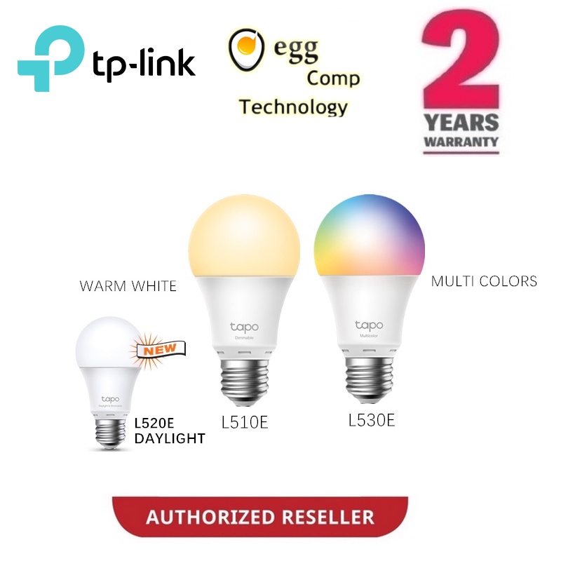 TP-Link Tapo L530E / L510E /L520E E27 WiFi Smart LED Light Bulb [Remote Control Onn/Off ...