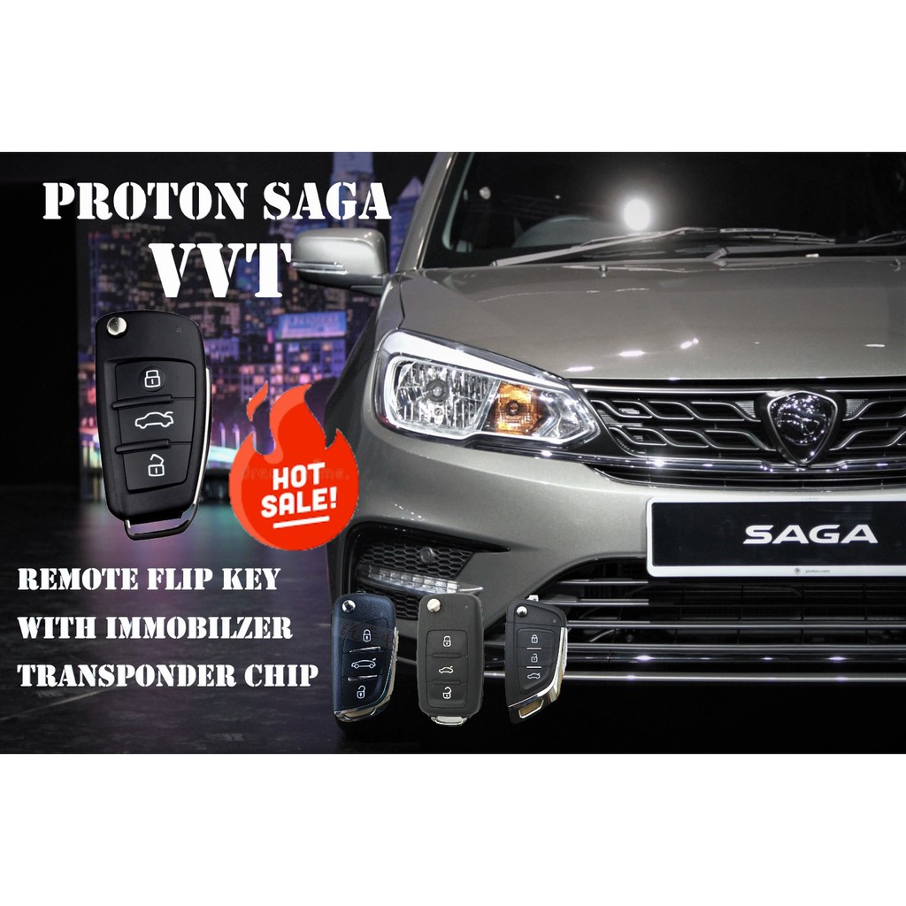 🔥New Flip Key Remote Proton Saga VVT ( NEW SAGA ) | Shopee Malaysia