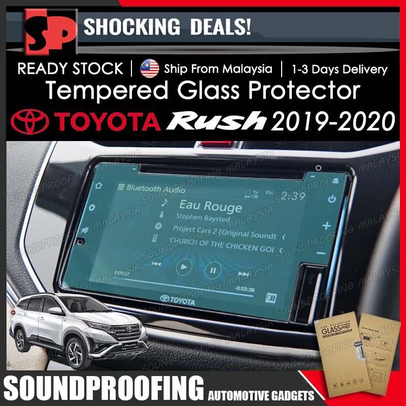 Toyota Rush 2019-2020 Infotainment Tempered Glass Screen Protector ...