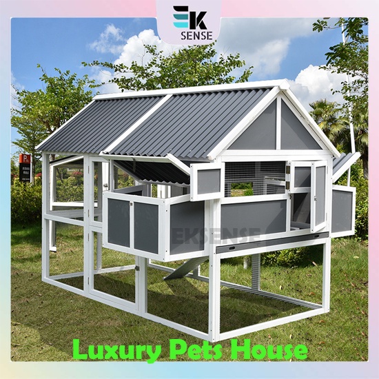 Premium Large Chicken Cage Pigeon Bird Rabbit Duck Coop Pet House Reban ...