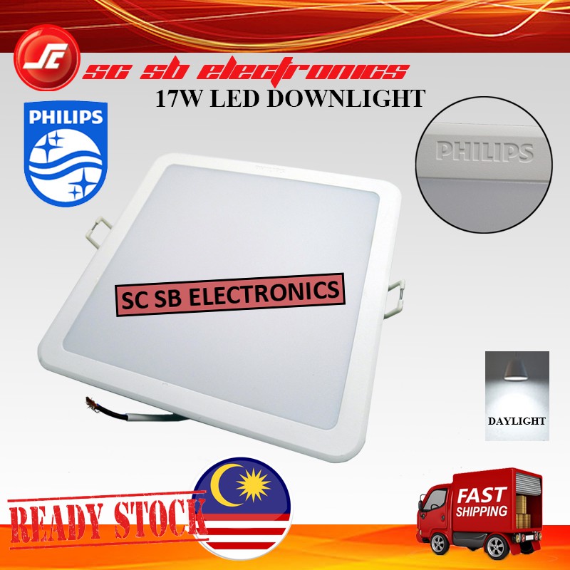PHILIPS MESON LED DOWNLIGHT ROUND / SQUARE 17W 6 INCH 3000K WARM WHITE ...