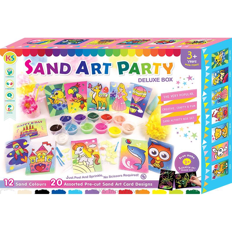 Sand Art Party Pack Deluxe Box / DIY Craft / Kids Toy | Shopee Malaysia
