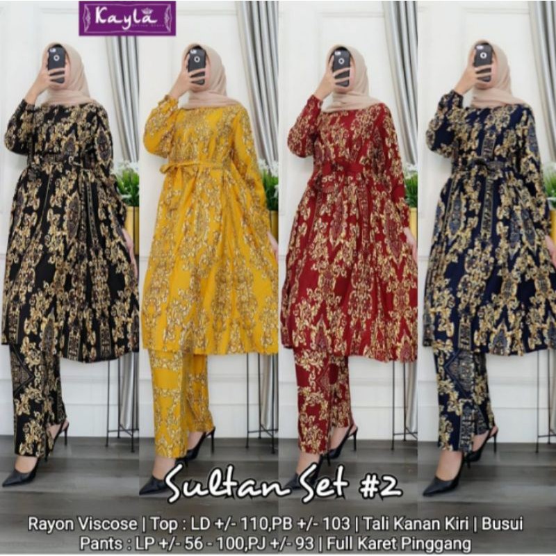 WOMEN'S PANTS SET (SULTAN) | Shopee Malaysia
