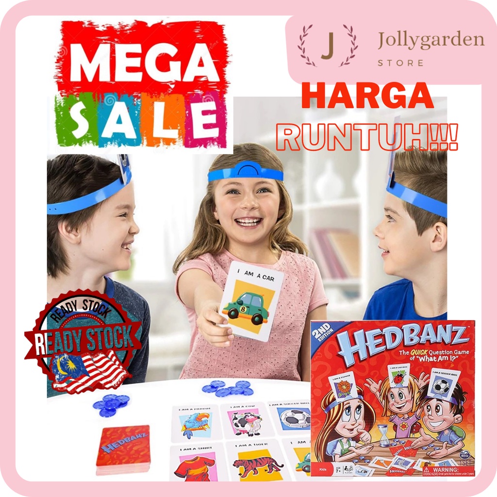 🔥Ready Stock In Malaysia🔥 Hedbanz game 2nd Edition English Board Game ...