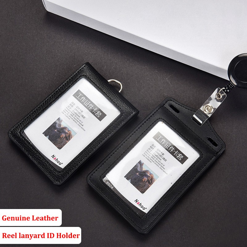 2024 New 100% Genuine Leather Business ID/Badge Holder Case with ...