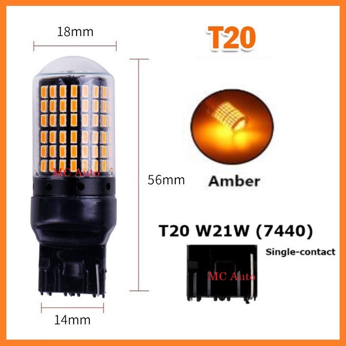 Super Bright 144Led 1016 1141 T20 LED Brake Signal Tail Light Bulb ...