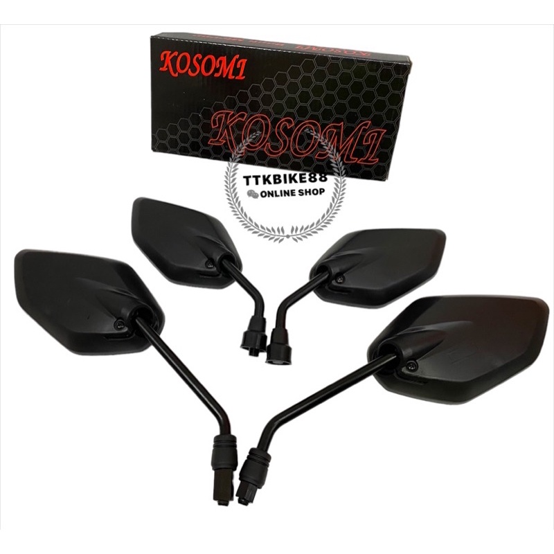 SIDE MIRROR BLACK 2601 SRL115 MINI KOSOMI HONDA YAMAHA Y80 SUZUKI Y15ZR ...