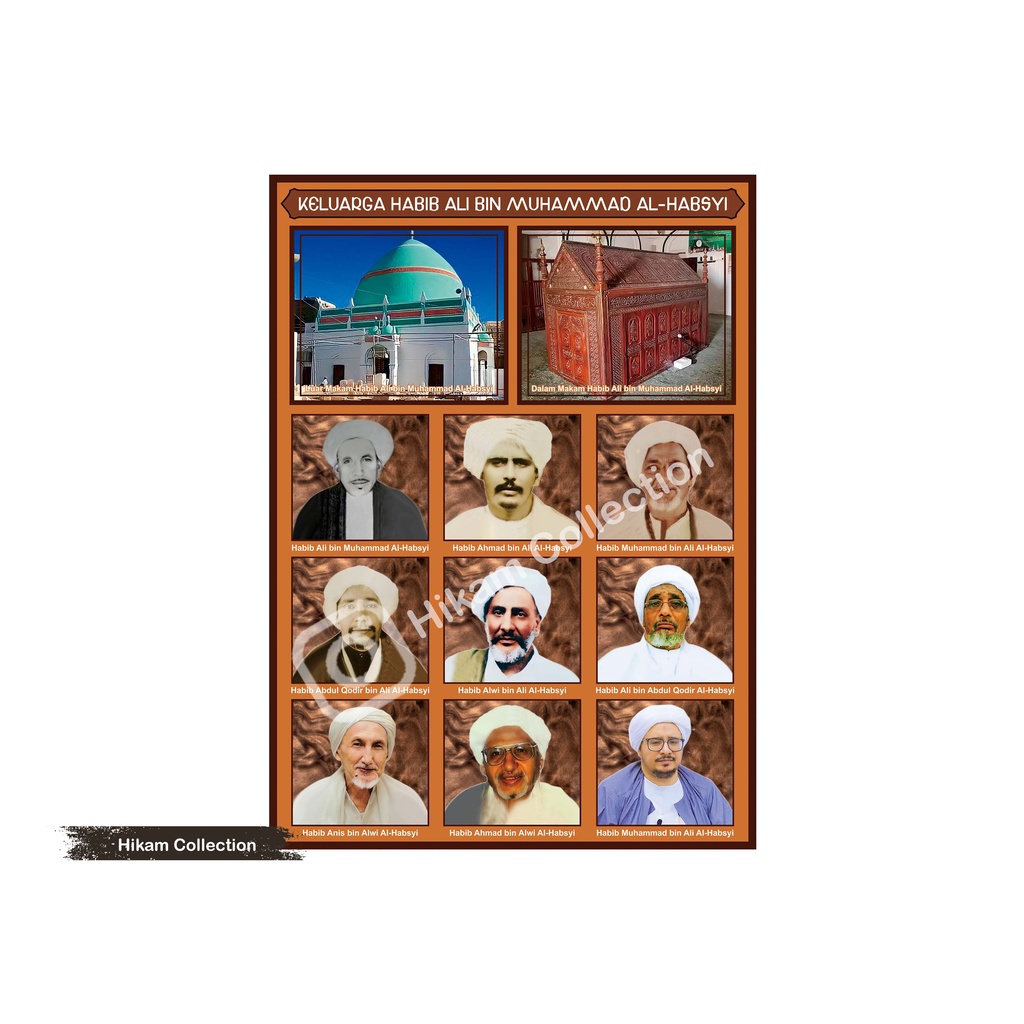 Habib ALI BIN MUHAMMAD AL-HABSYI Family POSTER (Ul MAULID SIMTUDDUROR ...