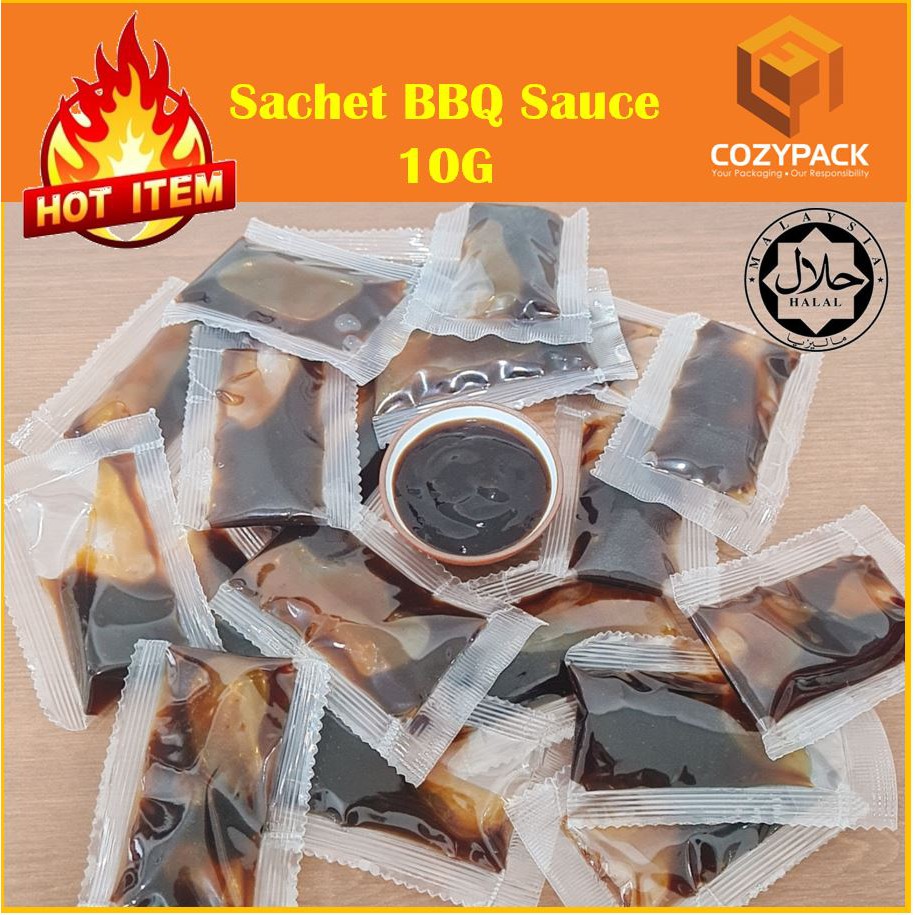 🔥Ready Stock🔥BBQ Sauce Sachets/ Sos BBQ Packet Kecil 10G [50PKTS ...