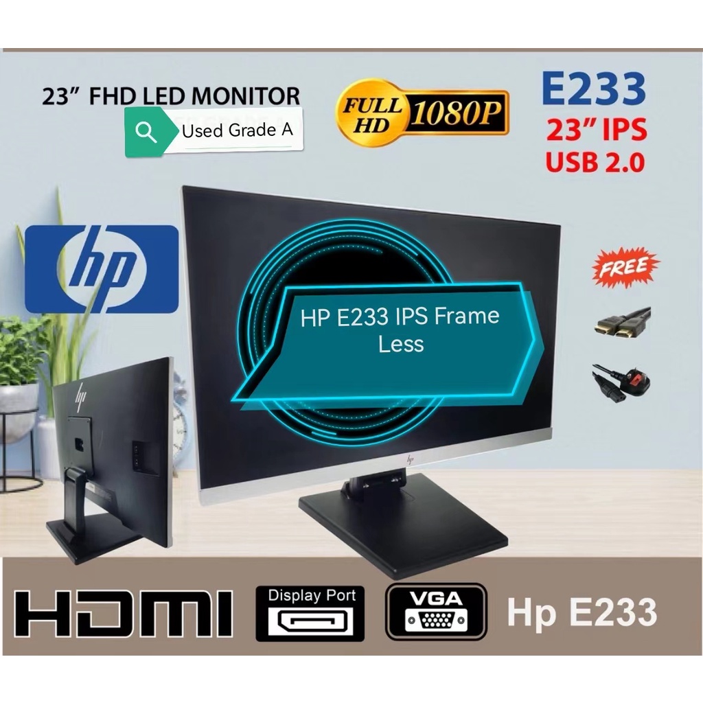 23 and 24 Inch LED Monitor Refurbished Grade A ( All Branded ) | Shopee ...