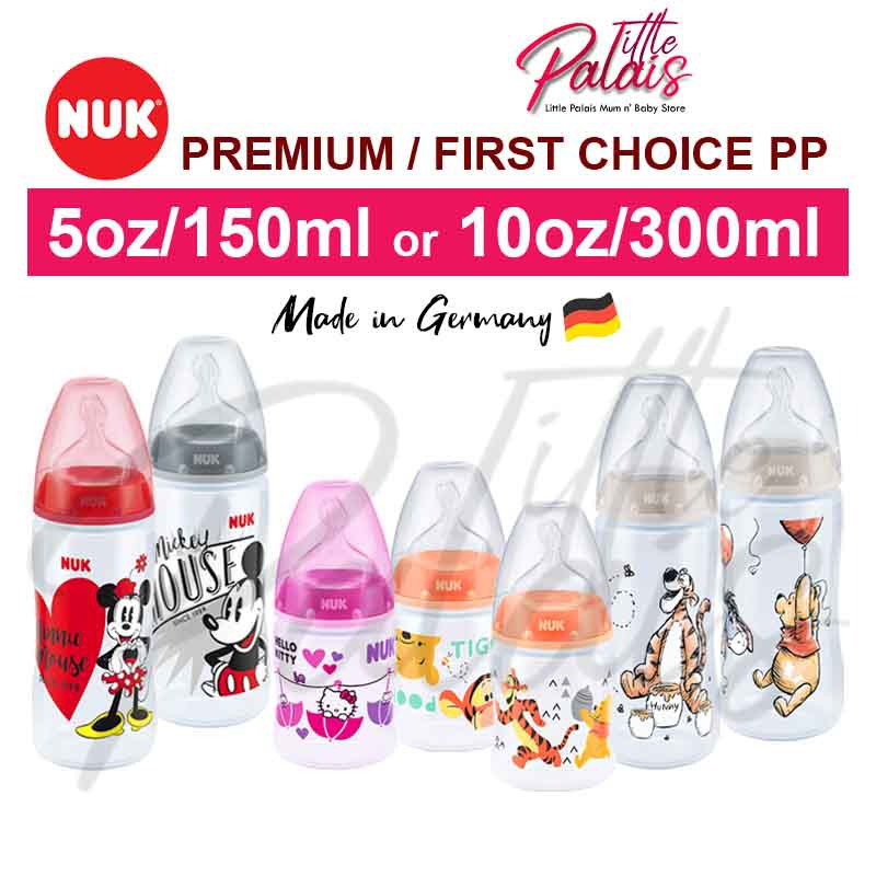 NUK PP PPSU Bottle Premium First Choice+ Wide Neck Feeding Bottle Botol Susu Bayi Milk Bottle ...