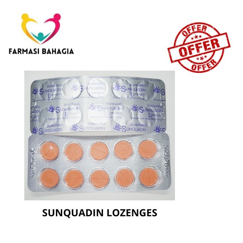 [ Exp 1/2030 ] SUNWARD SUNQUADIN LOZENGES (SAKIT TEKAK) 10'S | Shopee Malaysia