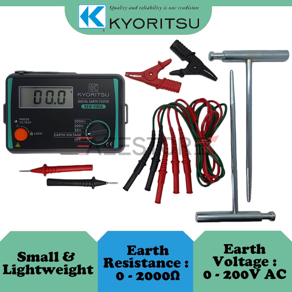 (Original) Kyoritsu KEW 4105A Digital Earth Tester | Shopee Malaysia