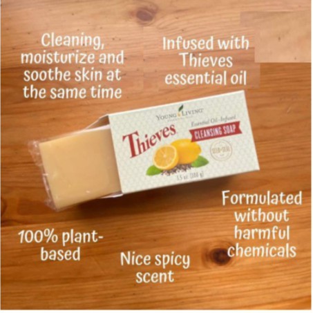 Thieves Cleansing Soap* 100g - Young Livings Essential Oil | Shopee ...