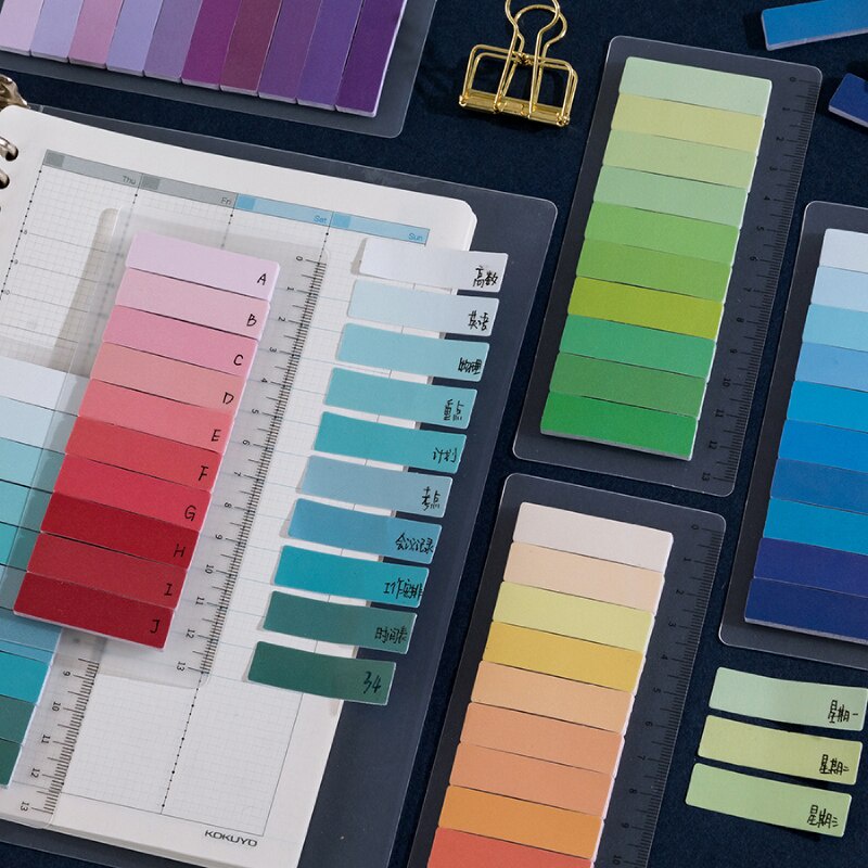 150 PCS Pastel Color Writable Repositionable Sticky Index Tabs with ...