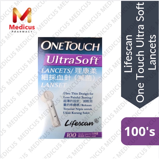 One Touch Ultra Soft Lancet 100's (Exp: 11/2025) | Shopee Malaysia