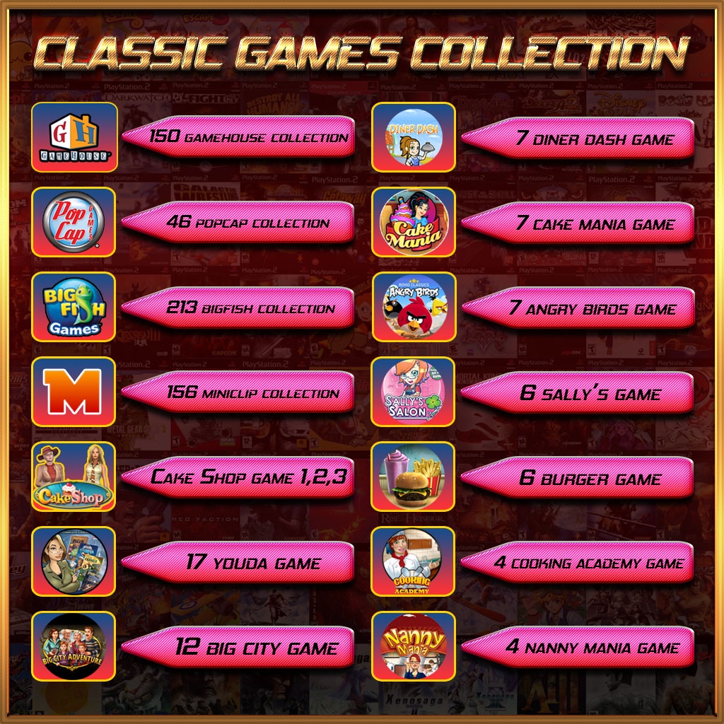 Classic PC Games Collection🔥GameHouse🔥PopCap🔥BigFish🔥Nostalgia Games🔥 ...