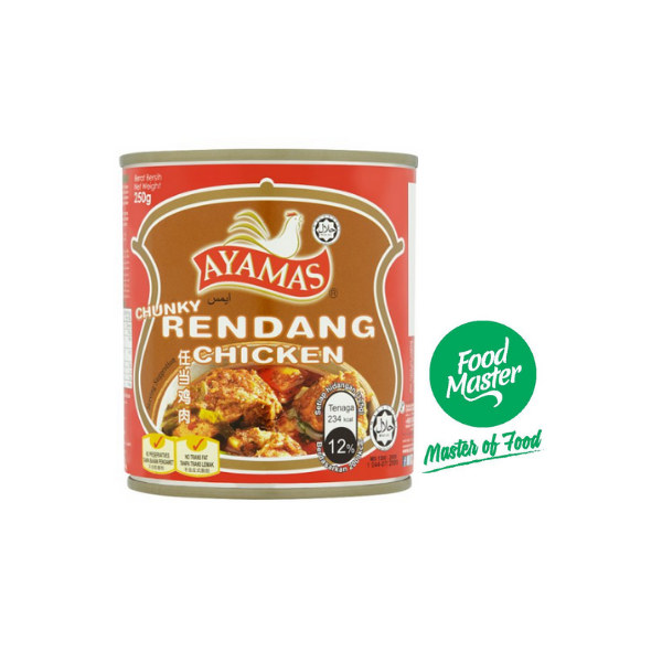 AYAMAS Chicken Rendang / Rendang Ayam @ 250g ( Free Premium Packing ...